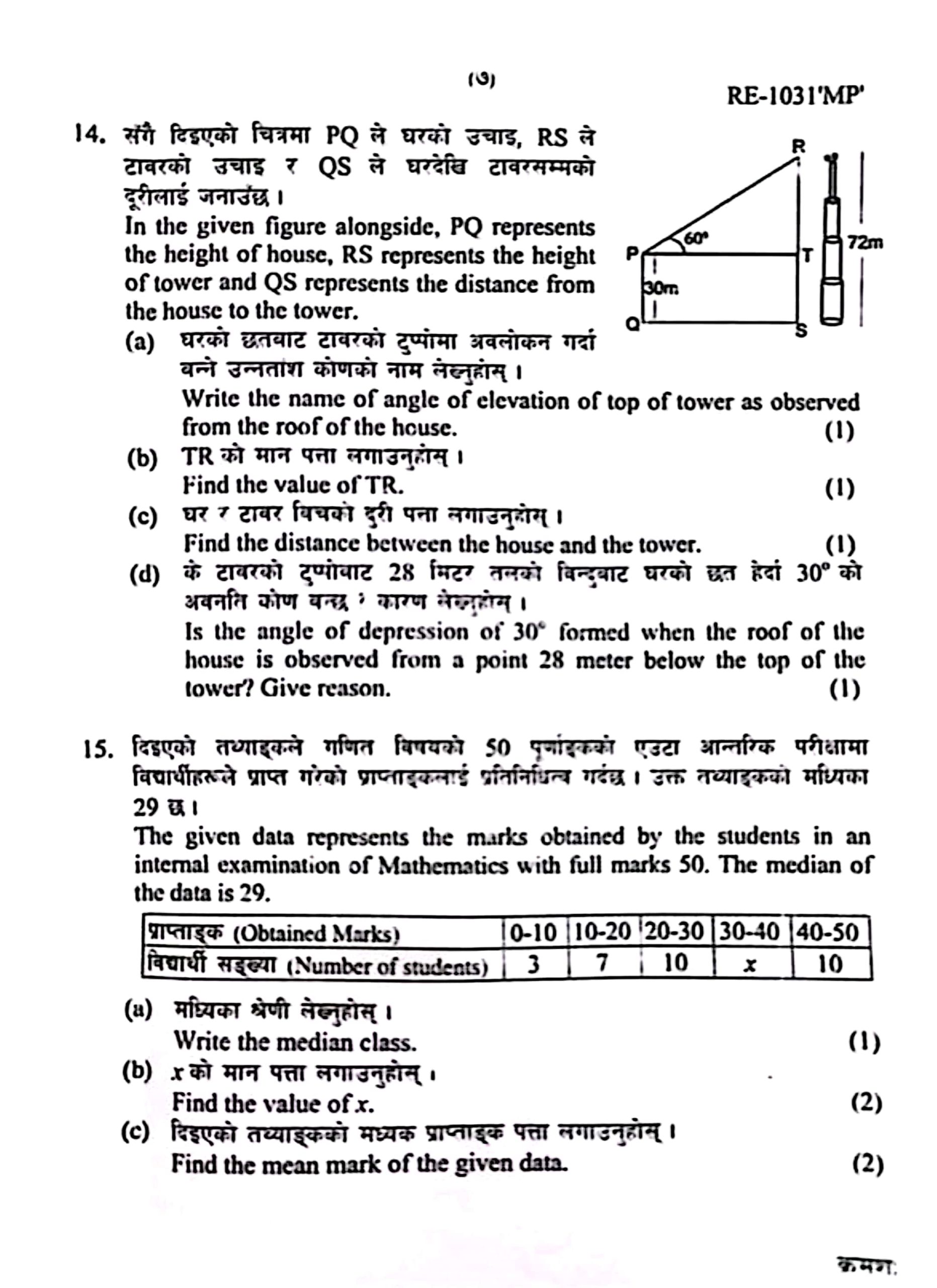 SEE Maths question paper 2081||Madhesh Province - Maths Guru Nepal