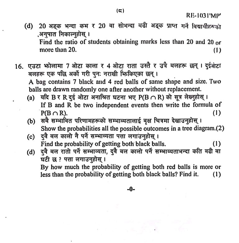 SEE Maths question paper 2081||Madhesh Province - Maths Guru Nepal