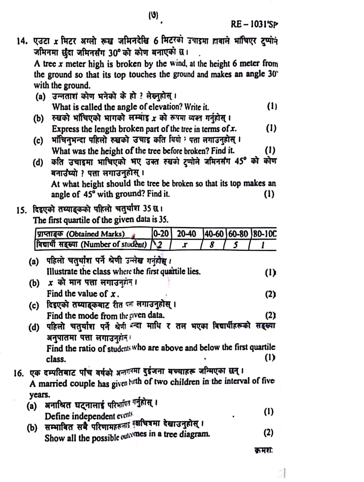 SEE Maths question paper 2081||Sudurpaschim Province - Maths Guru Nepal