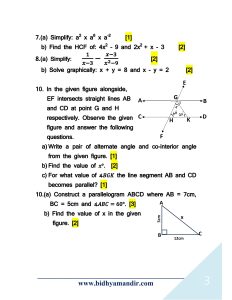 BLE Maths Model Questions Collection 2082 || Set - 1 - Maths Guru Nepal